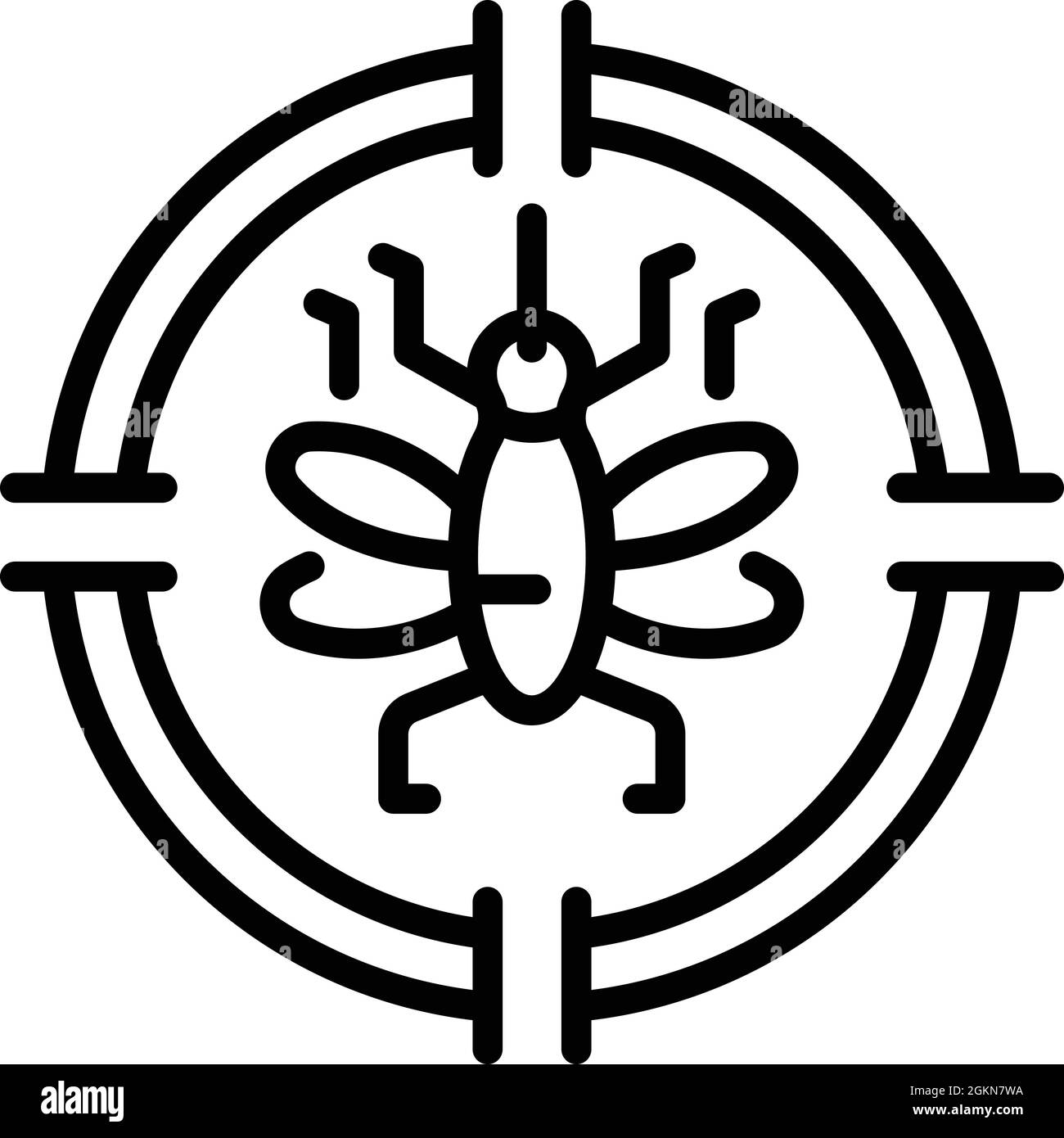 Chemical insect icon outline vector. Control spray. Pest sprayer Stock ...