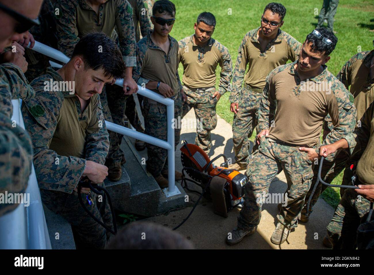 U.S. Marines with Maritime Raid Force, 31st Marine Expeditionary Unit ...