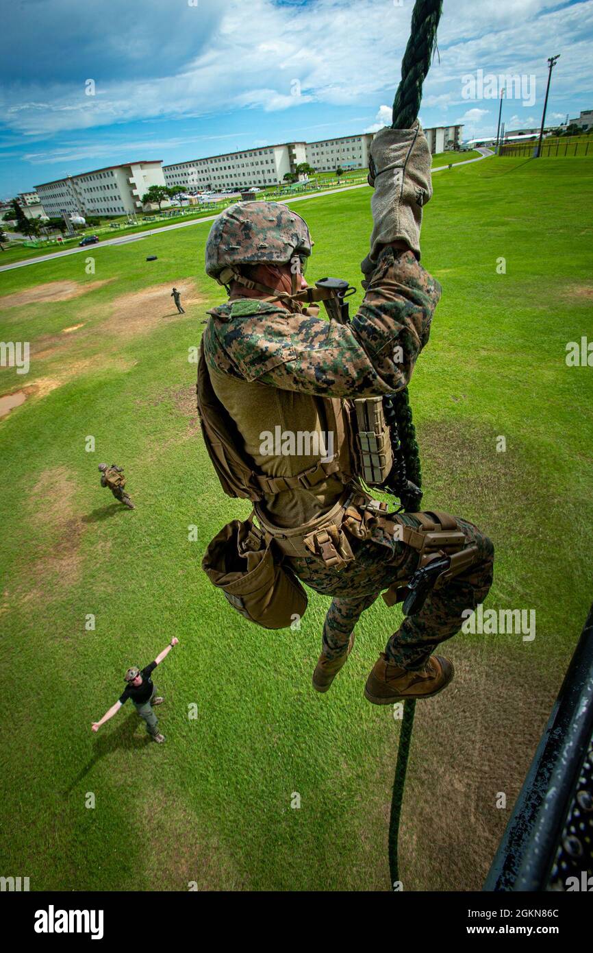 A U.S. Marine with Maritime Raid Force, 31st Marine Expeditionary Unit ...