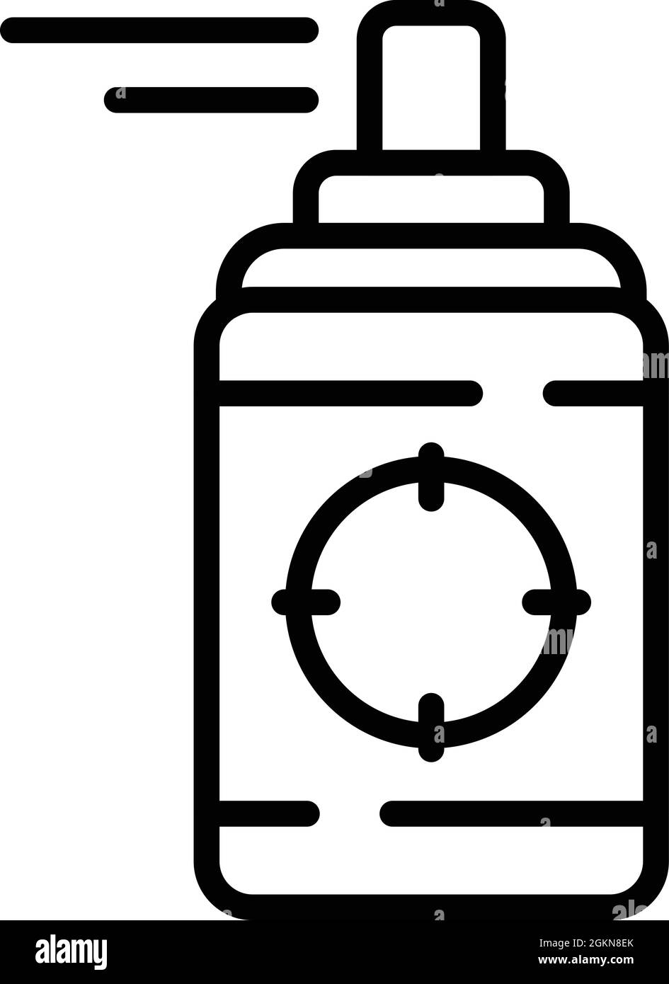 Insecticide spray icon outline vector. Aerosol bottle. Insect sprayer ...