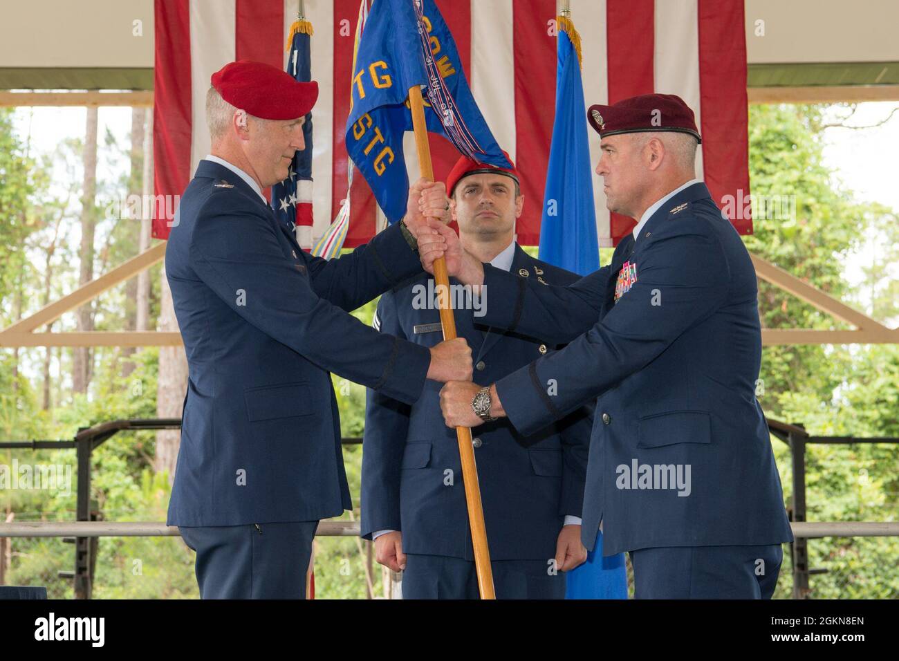 U.S. Air Force Col. Patrick O’Rourke accepts command of the 720th ...