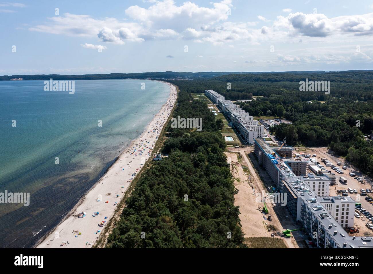 A view from a drone on the Prora building in Germany Stock Photo - Alamy