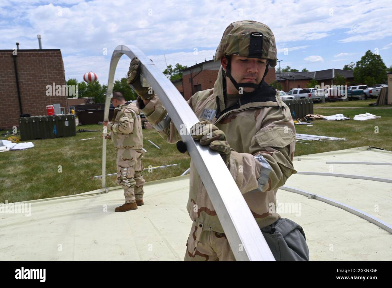 U.S. Air Force Tech. Sgt. Will Case, of the 119th Services Flight ...