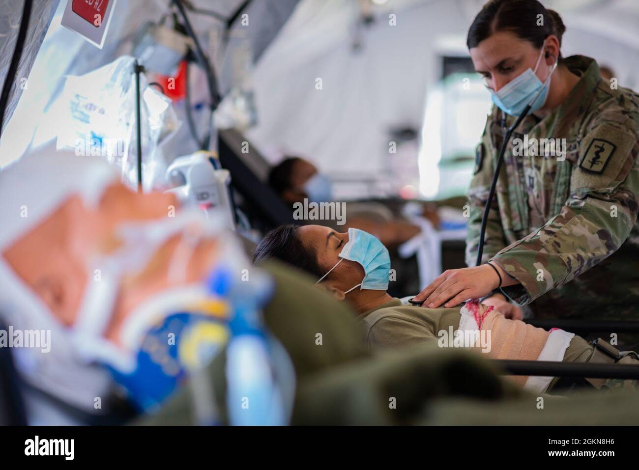 U.S. Army Capt. Abigail Cooper, critical care nurse with 512th Field ...