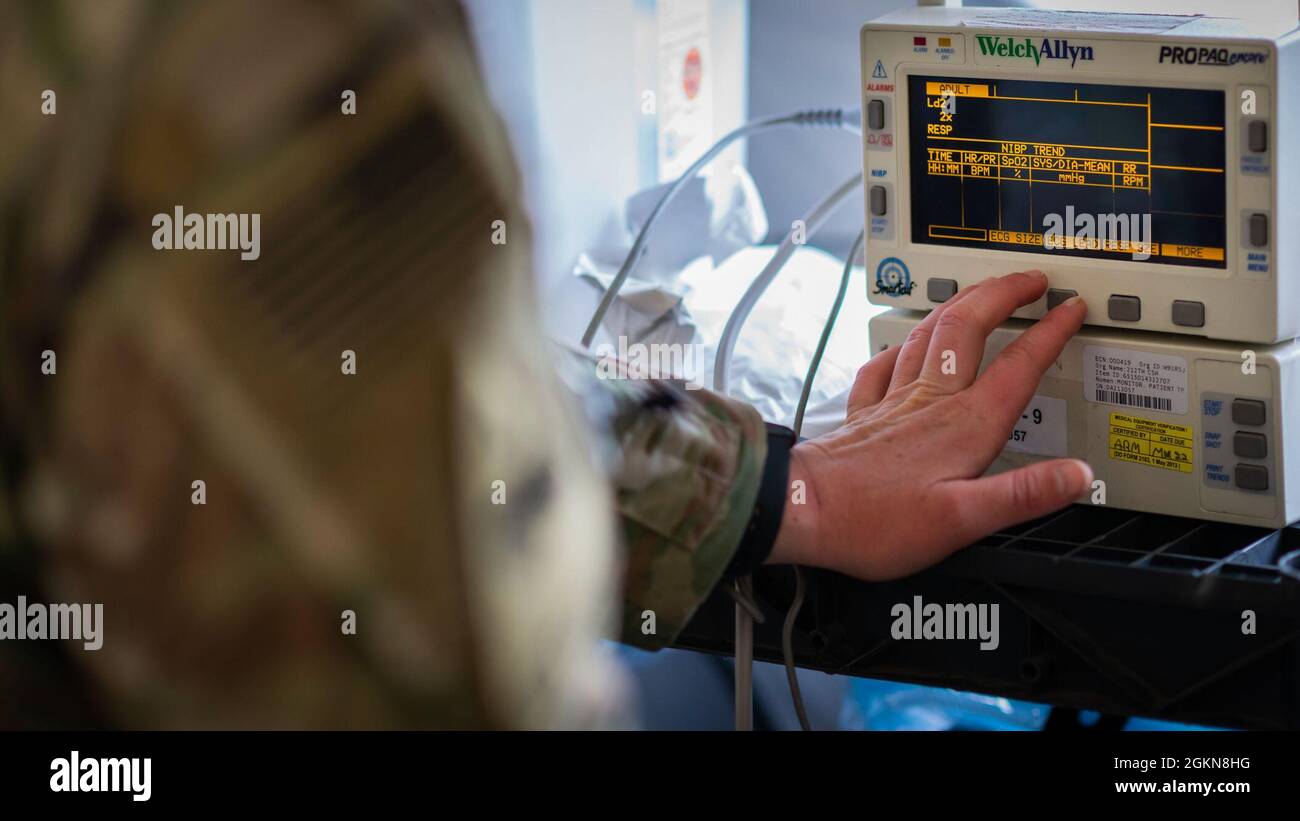 U.S. Army Capt. Abigail Cooper, critical care nurse with 512th Field ...