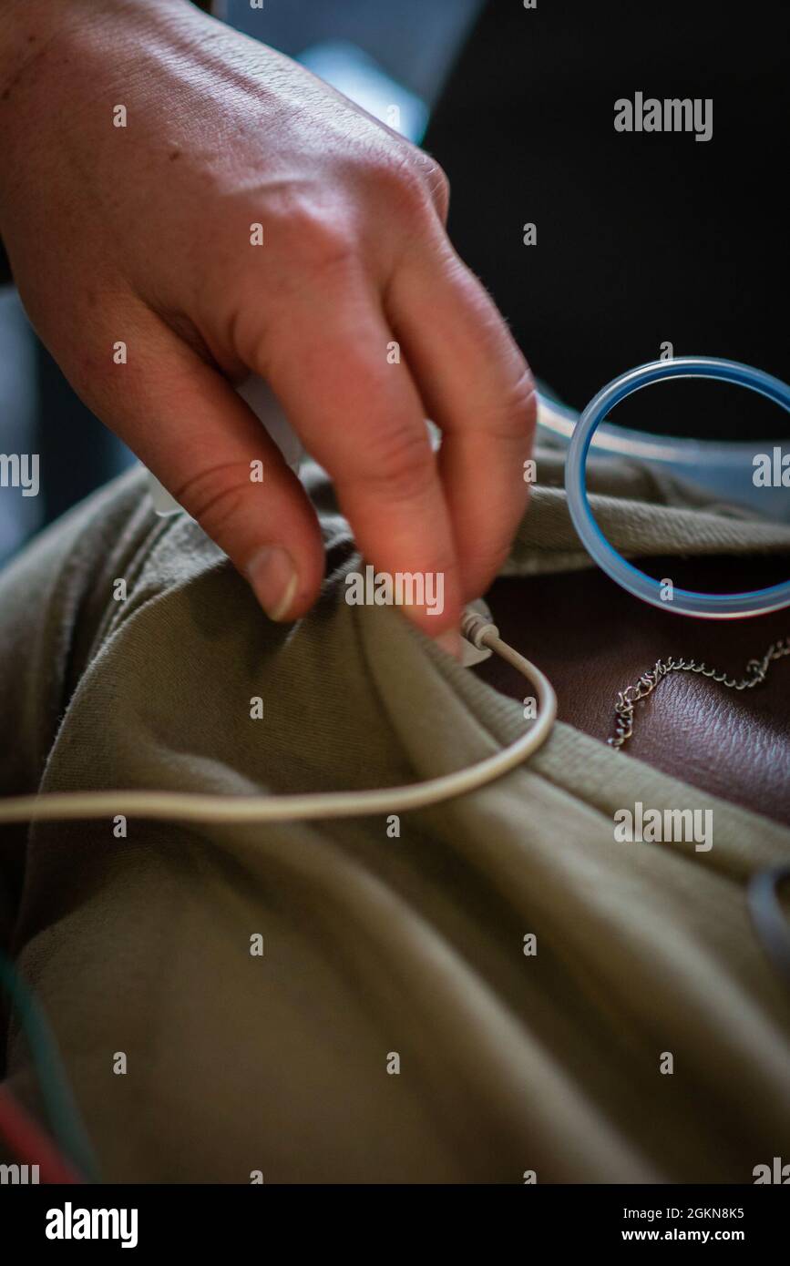 U.S. Army Capt. Abigail Cooper, critical care nurse with 512th Field ...