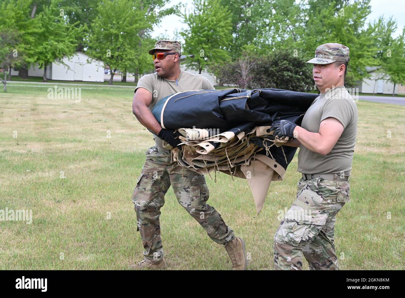 U.S. Air Force Staff Sgts. Jhon Cerna and Robbie Day, of the 119th ...