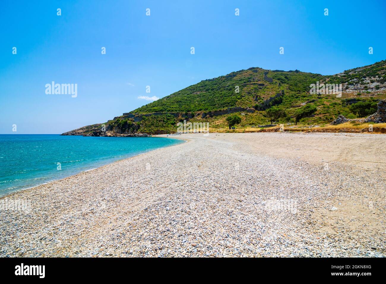 Beach in the Anemurium Ancient City in Anamur Mersin Turkey. Beaches of ...