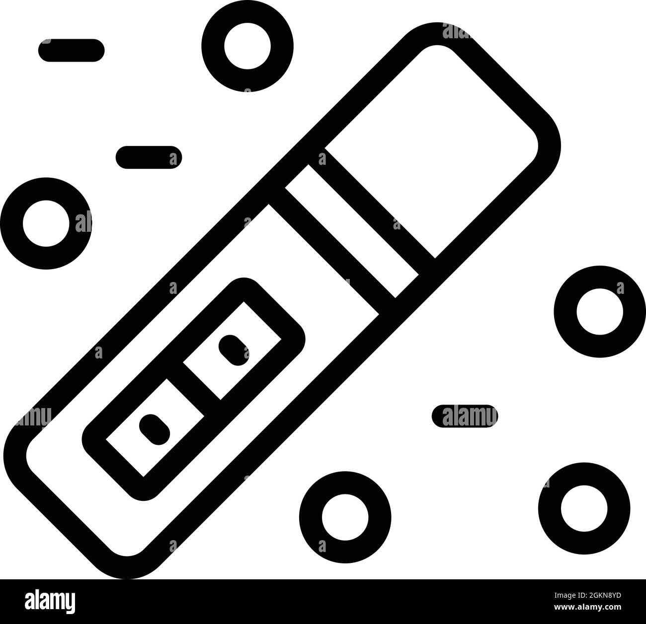 Gynecology test icon outline vector. Pregnancy result. Health fertility ...