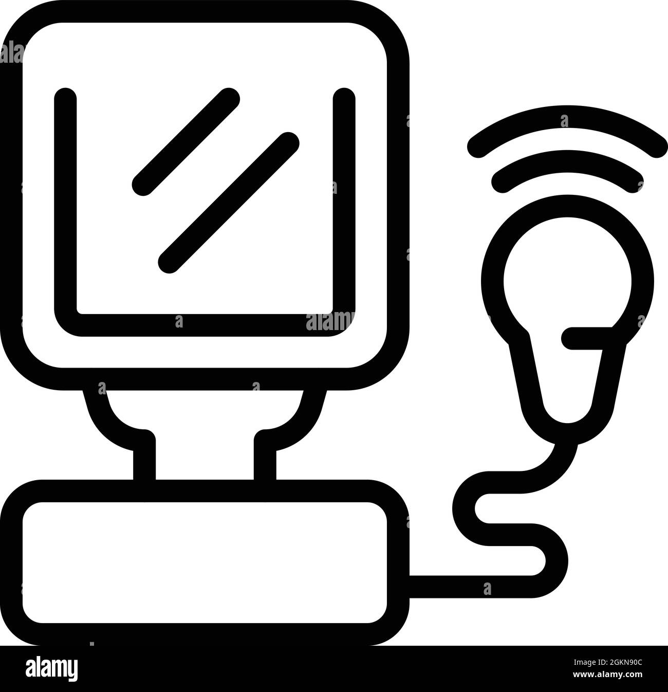 Gynecology ultrasound icon outline vector. Scan pregnancy. Pregnant ...