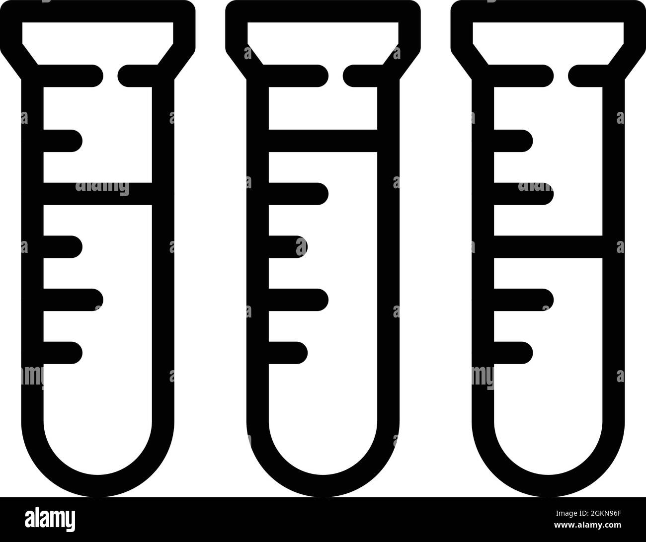 Test tubes icon outline vector. Science lab. Medical laboratory Stock ...