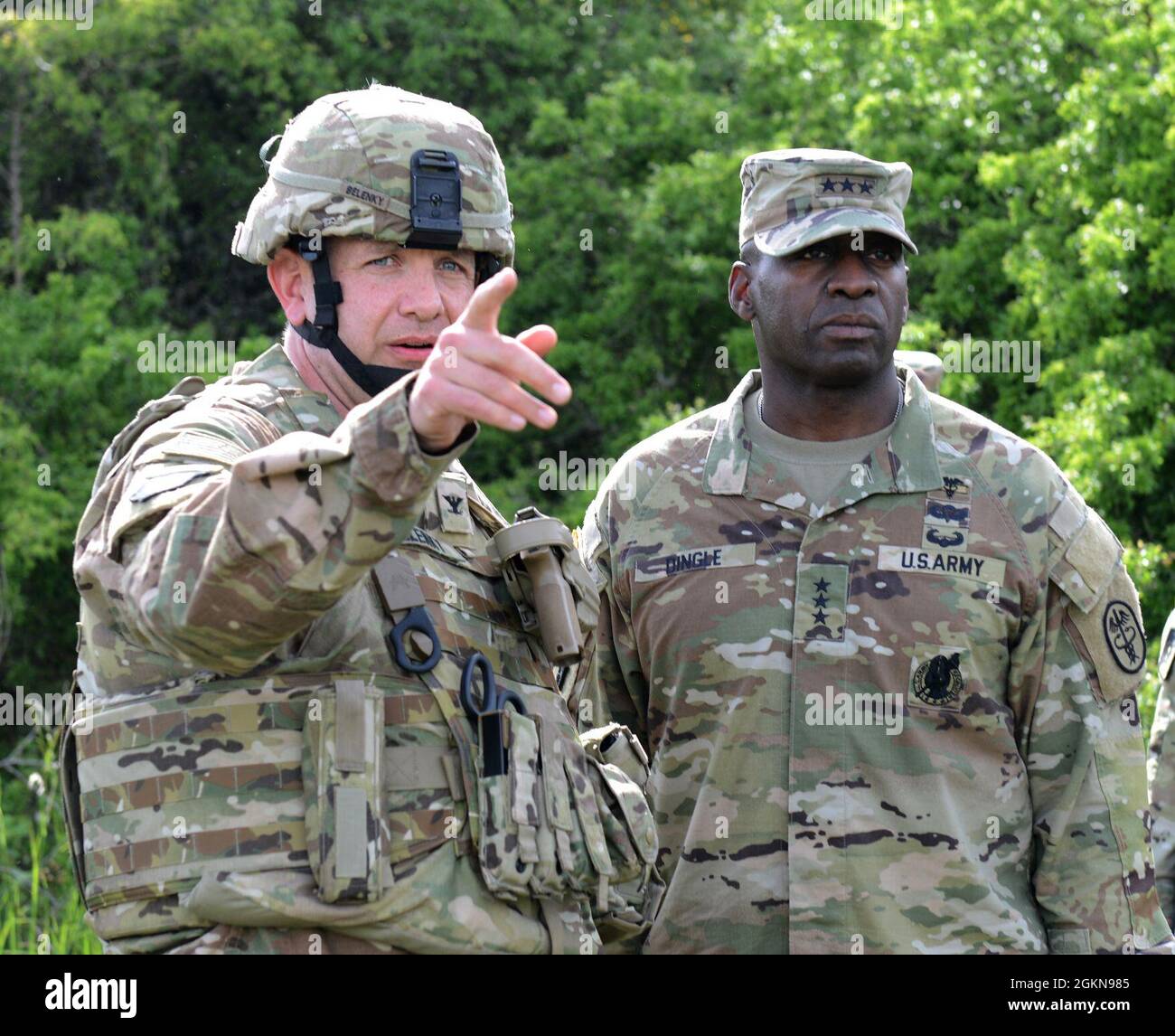 U.S. Army Col. Michael F. Belenky, 519th Hospital Center commander ...