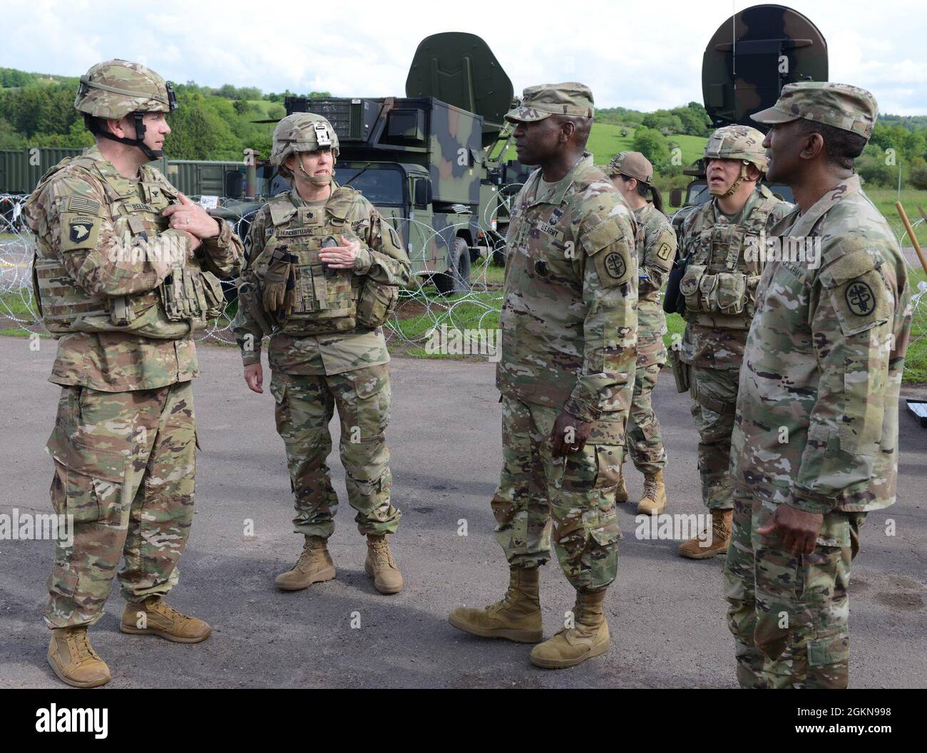 U.S. Army Lt. Col. Julie A. Hundertmark, 512th Field Hospital commander ...