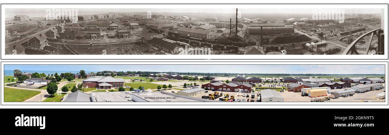 Original panoramic photo of Selfridge Field taken in 1931 from the ...