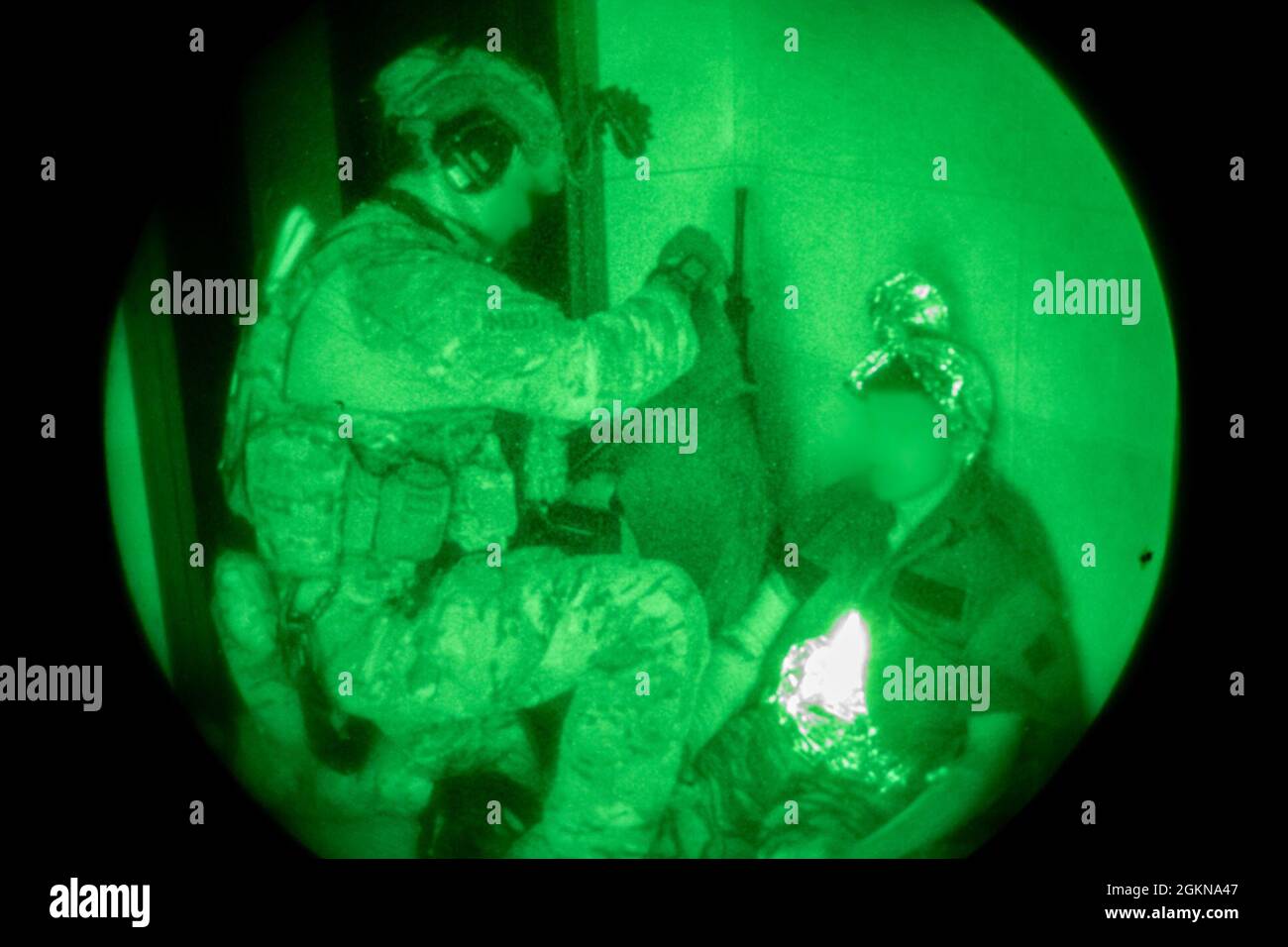 A Greek Special Operations Forces operator conducts medical first aid ...