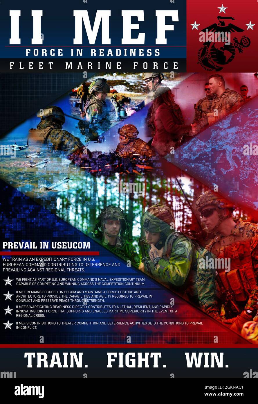 II Marine Expeditionary Force Campaign poster, three of nine of the ...