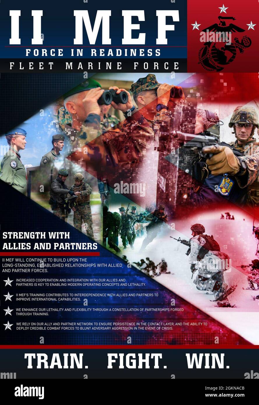 II Marine Expeditionary Force Campaign poster, six of nine of the ...