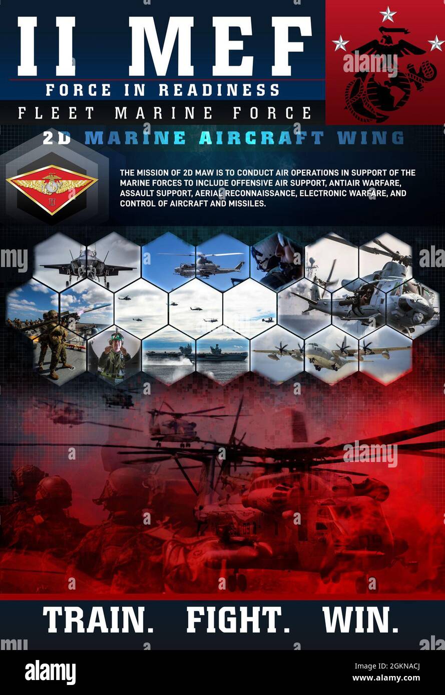 II Marine Expeditionary Force Campaign poster, eight of nine of the ...