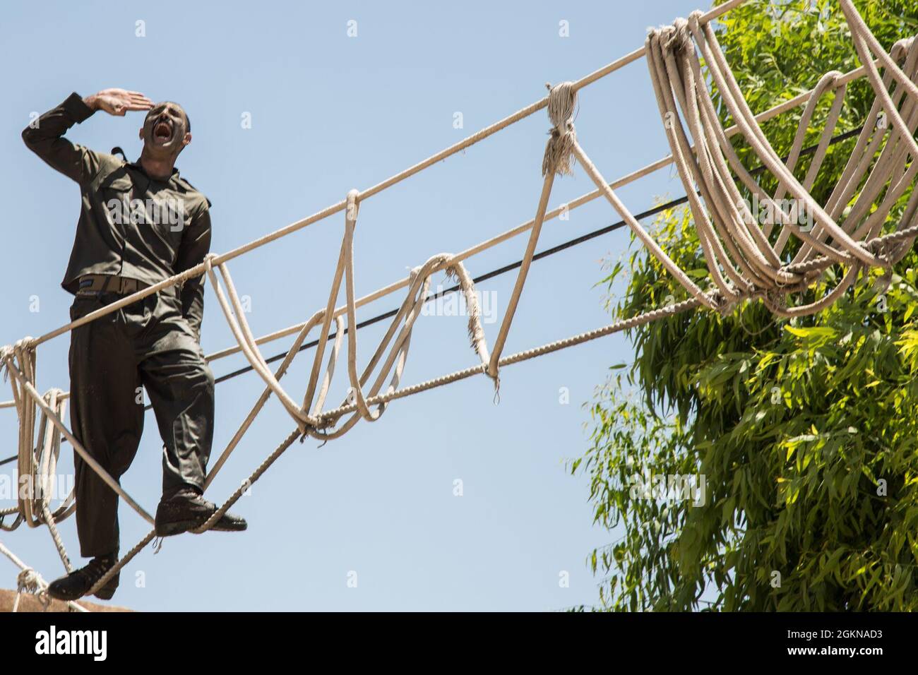 Newly recruited trainees to the Kurdish Security Forces conduct an ...