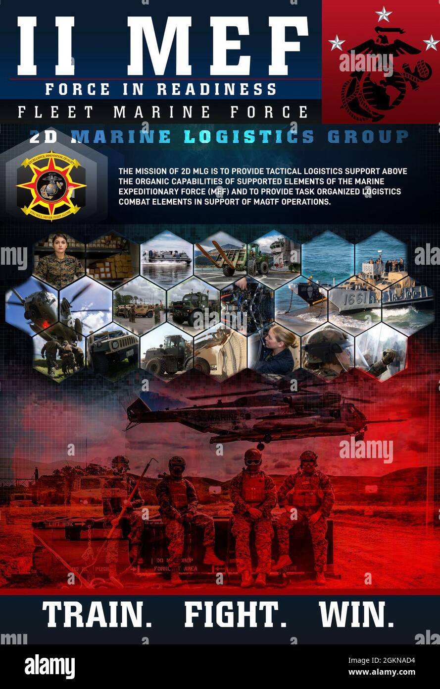 II Marine Expeditionary Force Campaign poster, nine of nine of the ...