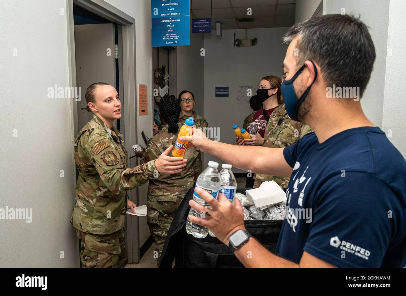 Joint Base San Antonio military and civilian personnel from the 802nd ...