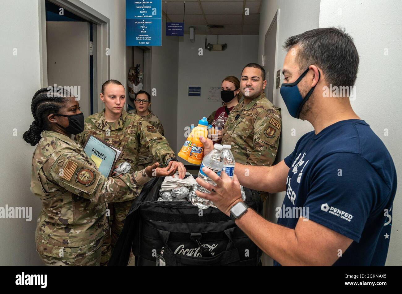 Joint Base San Antonio military and civilian personnel from the 802nd ...