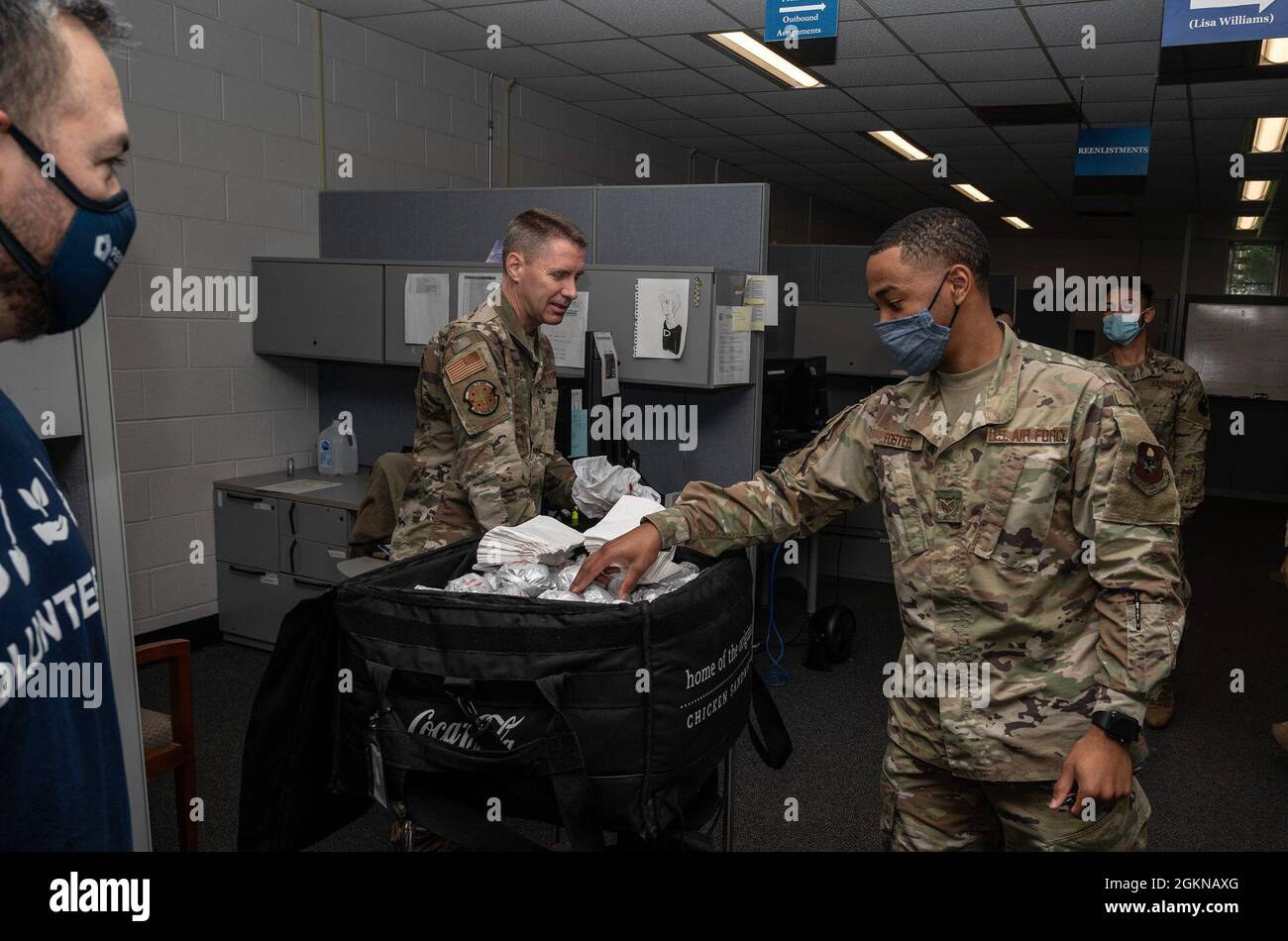 Joint Base San Antonio military and civilian personnel from the 802nd ...