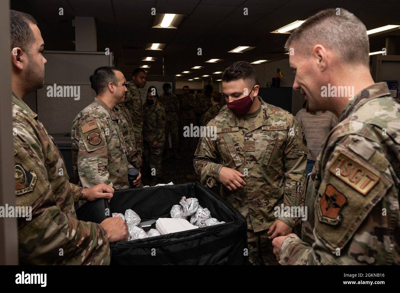 Joint Base San Antonio military and civilian personnel from the 802nd ...