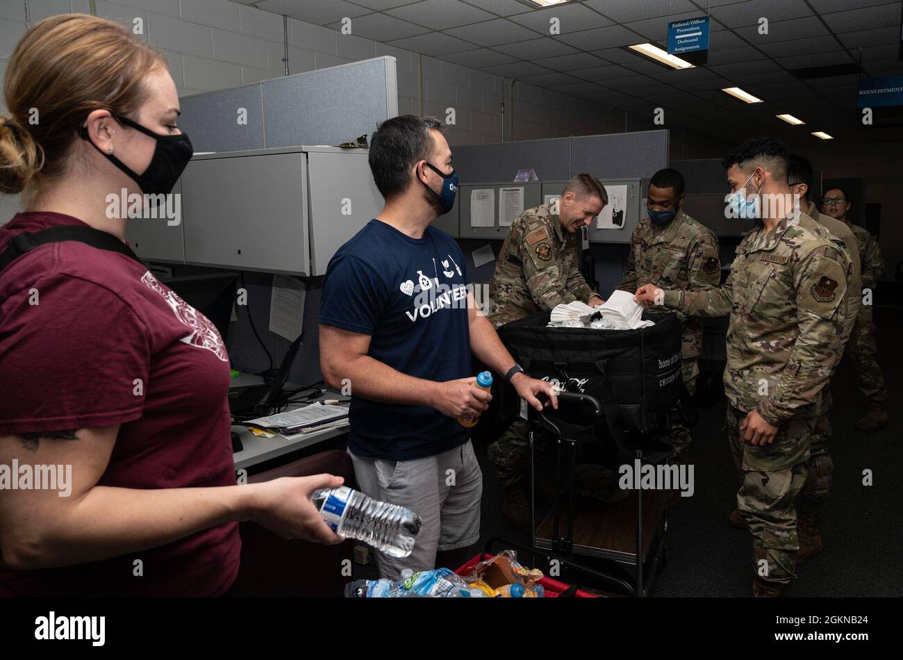 Joint Base San Antonio military and civilian personnel from the 802nd ...