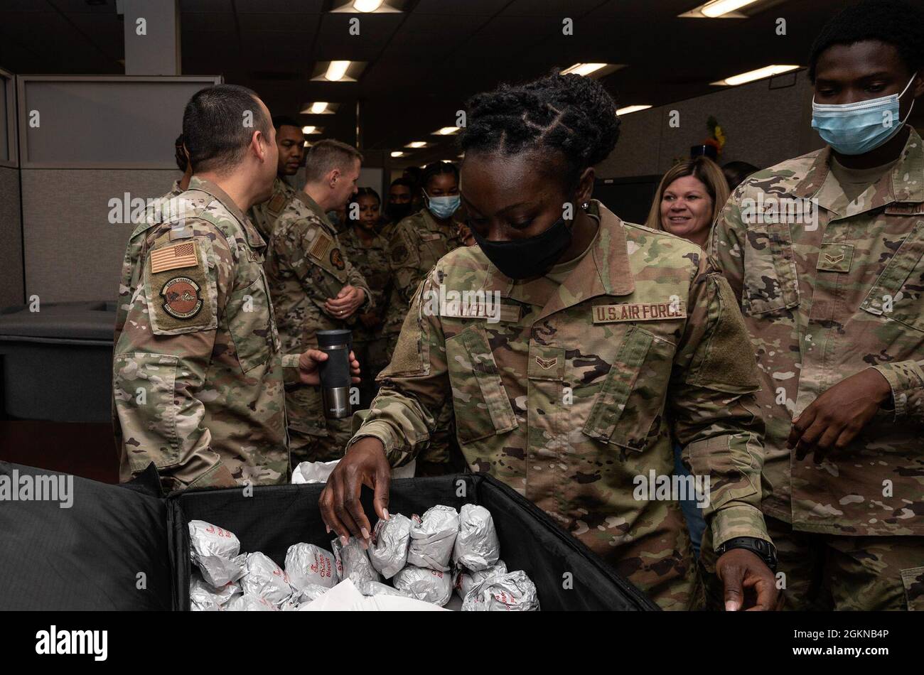 Joint Base San Antonio military and civilian personnel from the 802nd ...