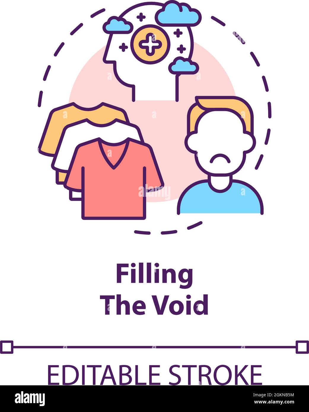 Filling void concept icon Stock Vector Image & Art - Alamy