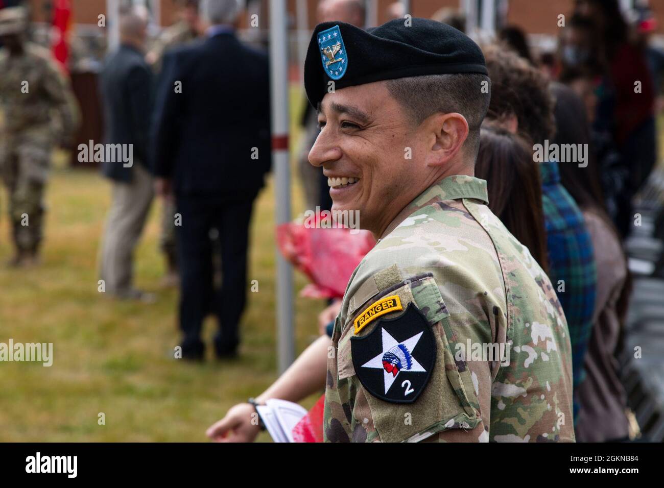 U.S. Amy soldier Col. Jonathan Chung, outgoing commander of 2nd Stryker ...