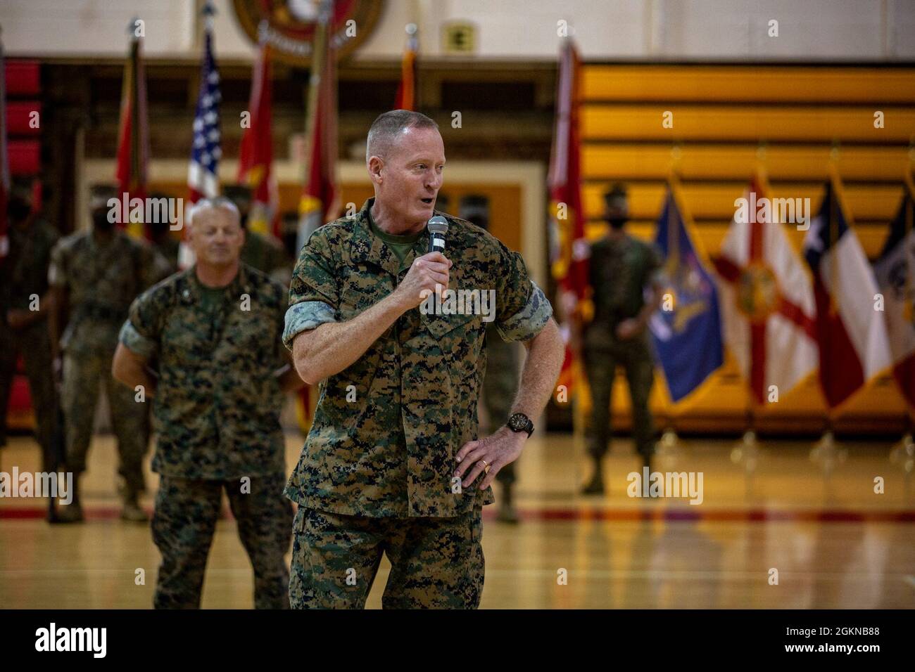 U.S. Marine Corps Maj. Gen. Edward D. Banta, commanding general, Marine ...