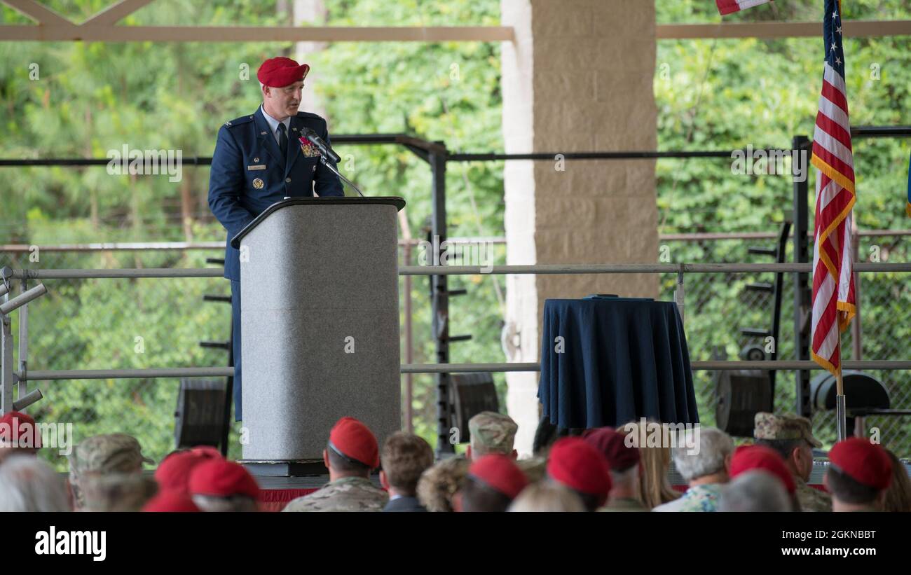 U.S. Air Force Col. Matthew Allen, outgoing commander of the 24th ...