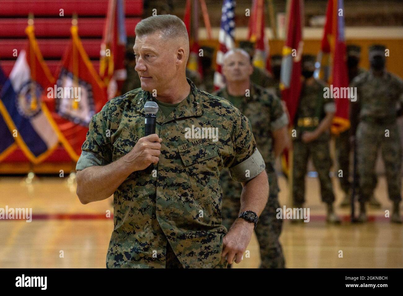 U.S. Marine Corps Maj. Gen. Julian D. Alford, outgoing commanding ...