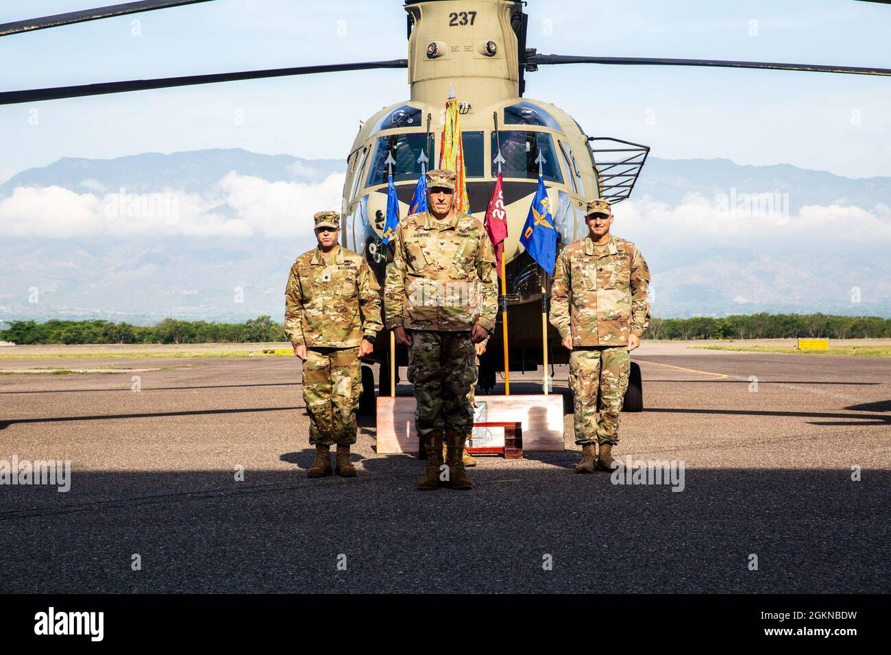U.S. Army Lt. Col. Timothy Sartori, left, the commander of the 1st ...