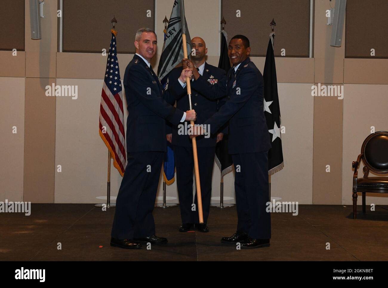 Col. Marcus Jackson, right, incoming Buckley Garrison commander ...