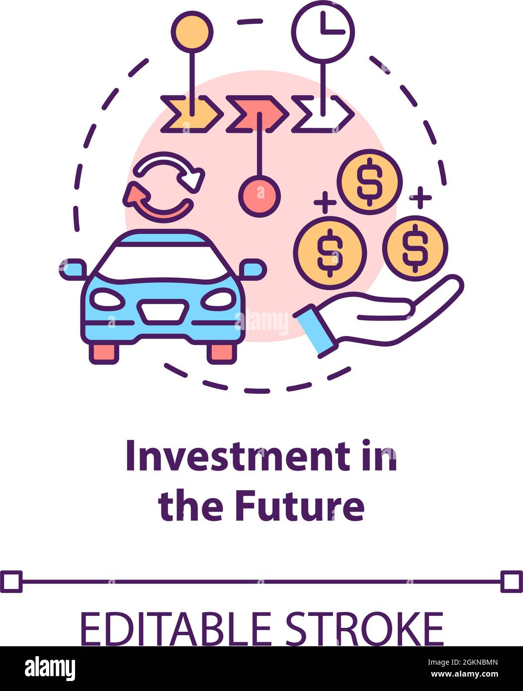 Investment in future concept icon Stock Vector Image & Art - Alamy