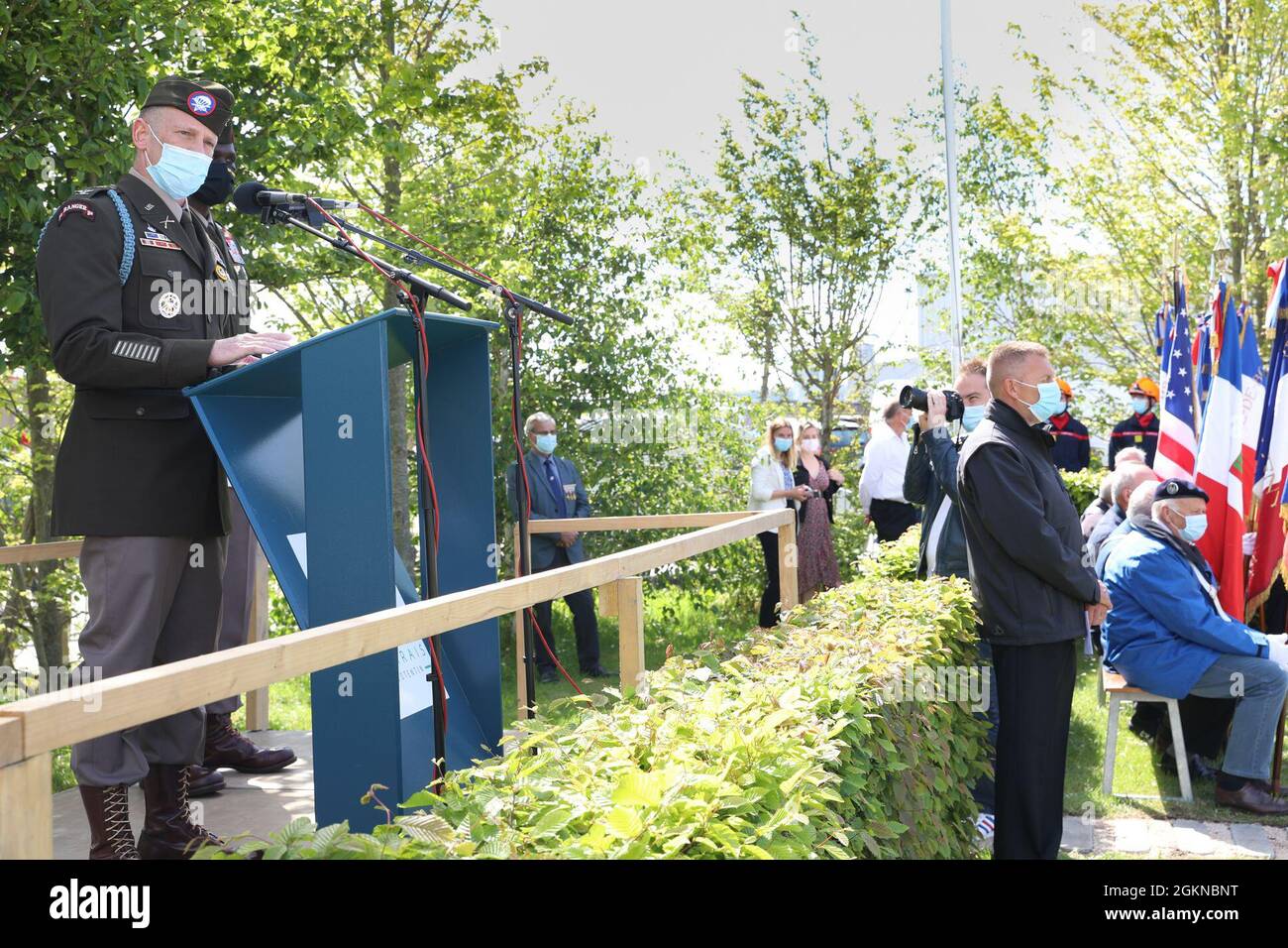U.S. Army Col. Kevin Sharp, representing the 101st Airborne Division ...