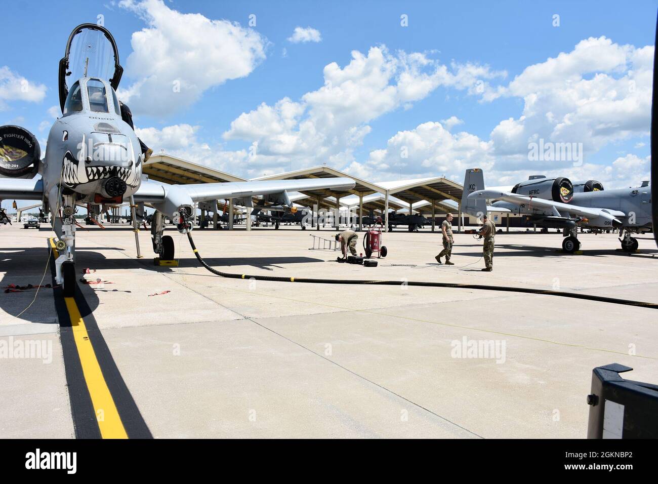 Maintainers from the 442d Maintenance Group team up with Airmen from ...