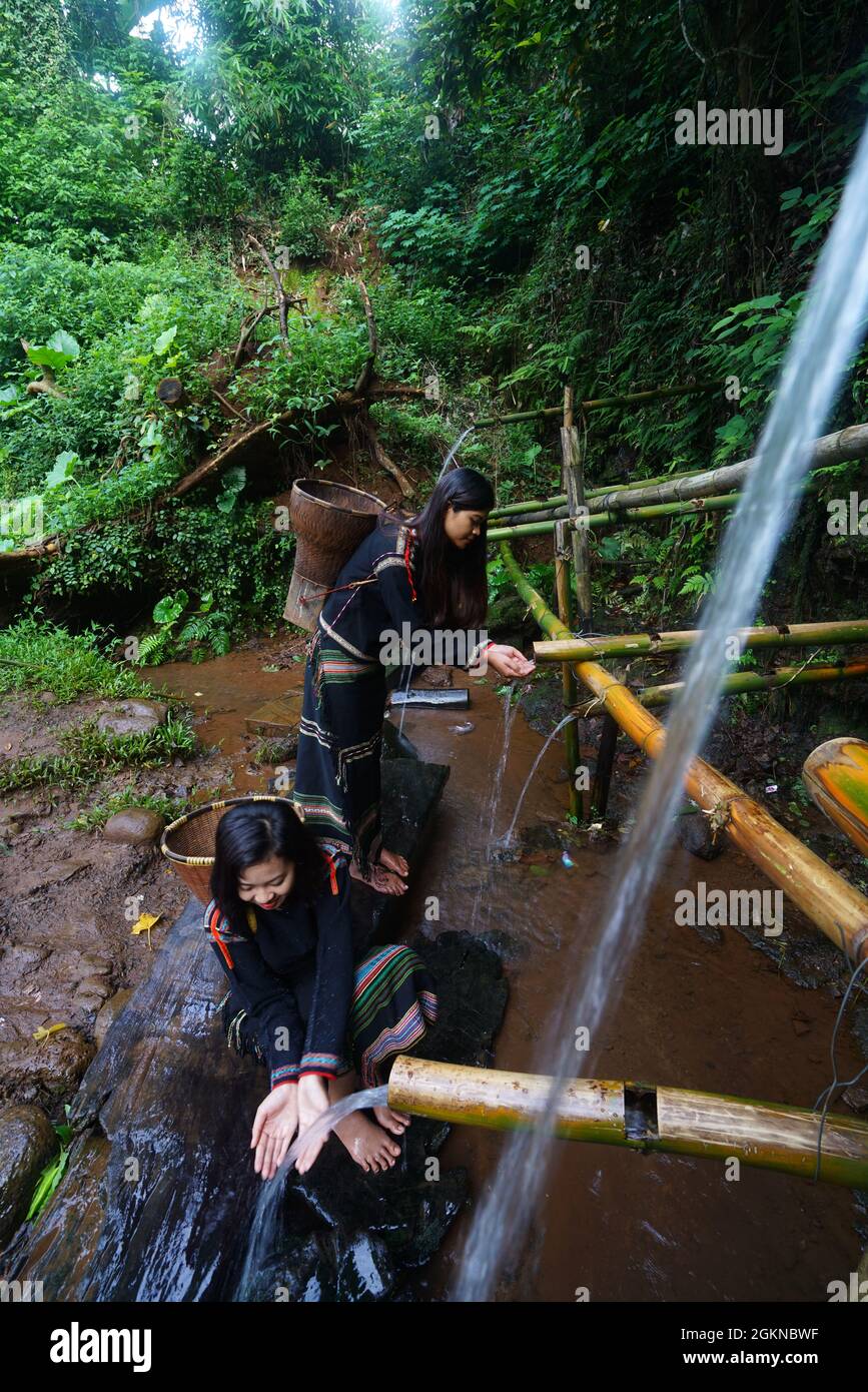 Watering place in Dak Lak province central Vietnam Stock Photo - Alamy