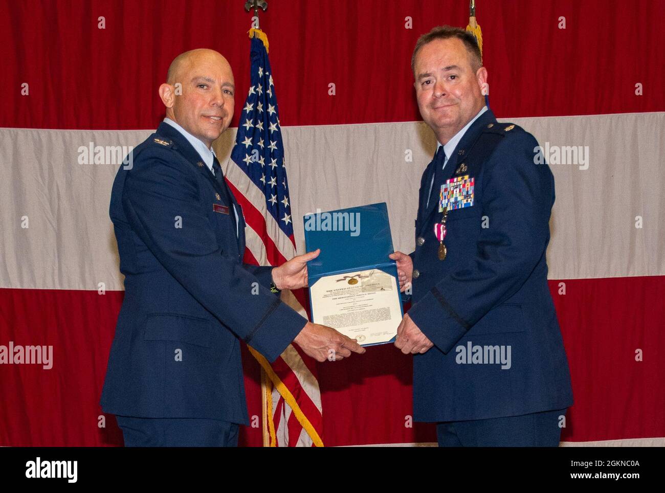 Col. David Chauvin, Nevada Air National Guard Chief of Staff, presents ...