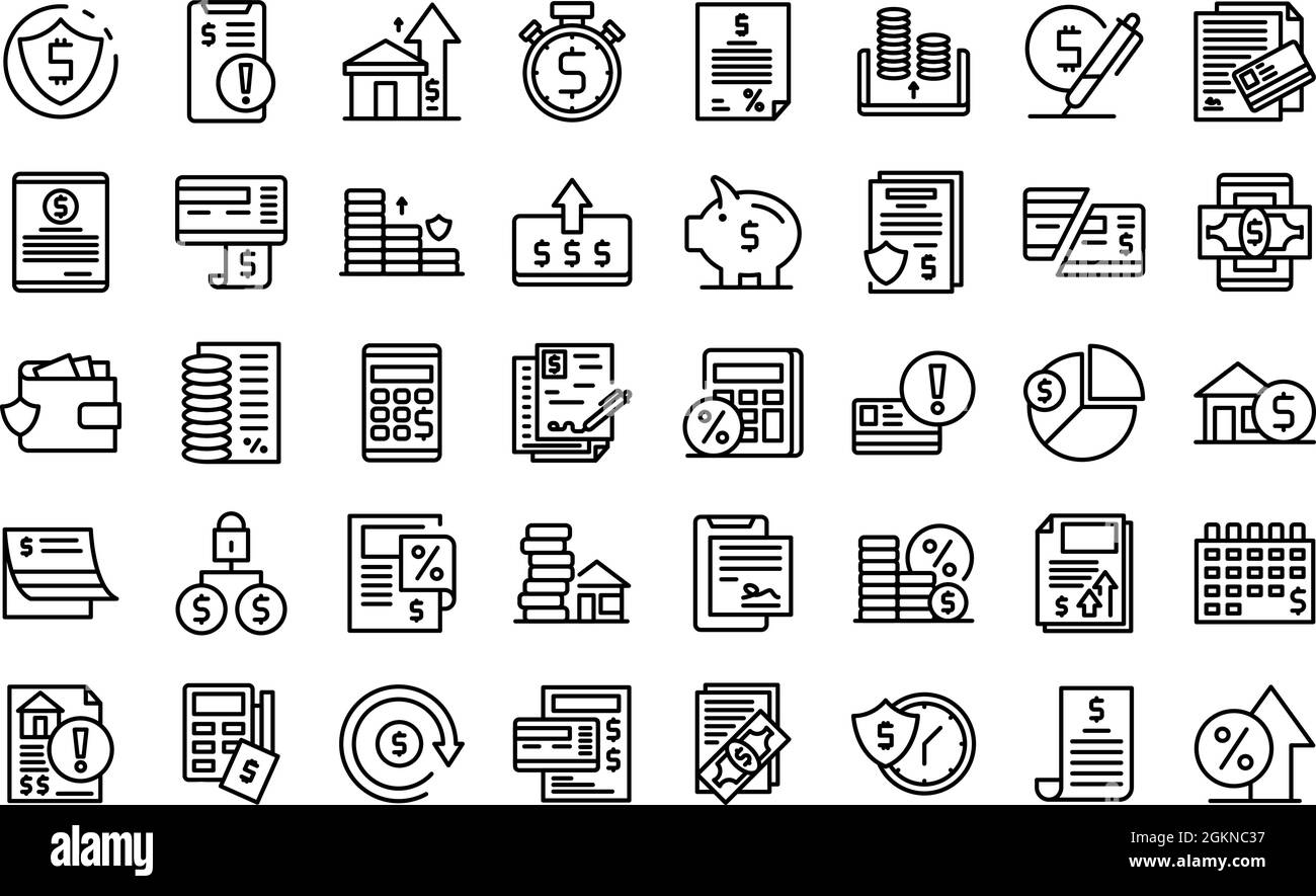 Monthly credit card bill Stock Vector Images - Alamy