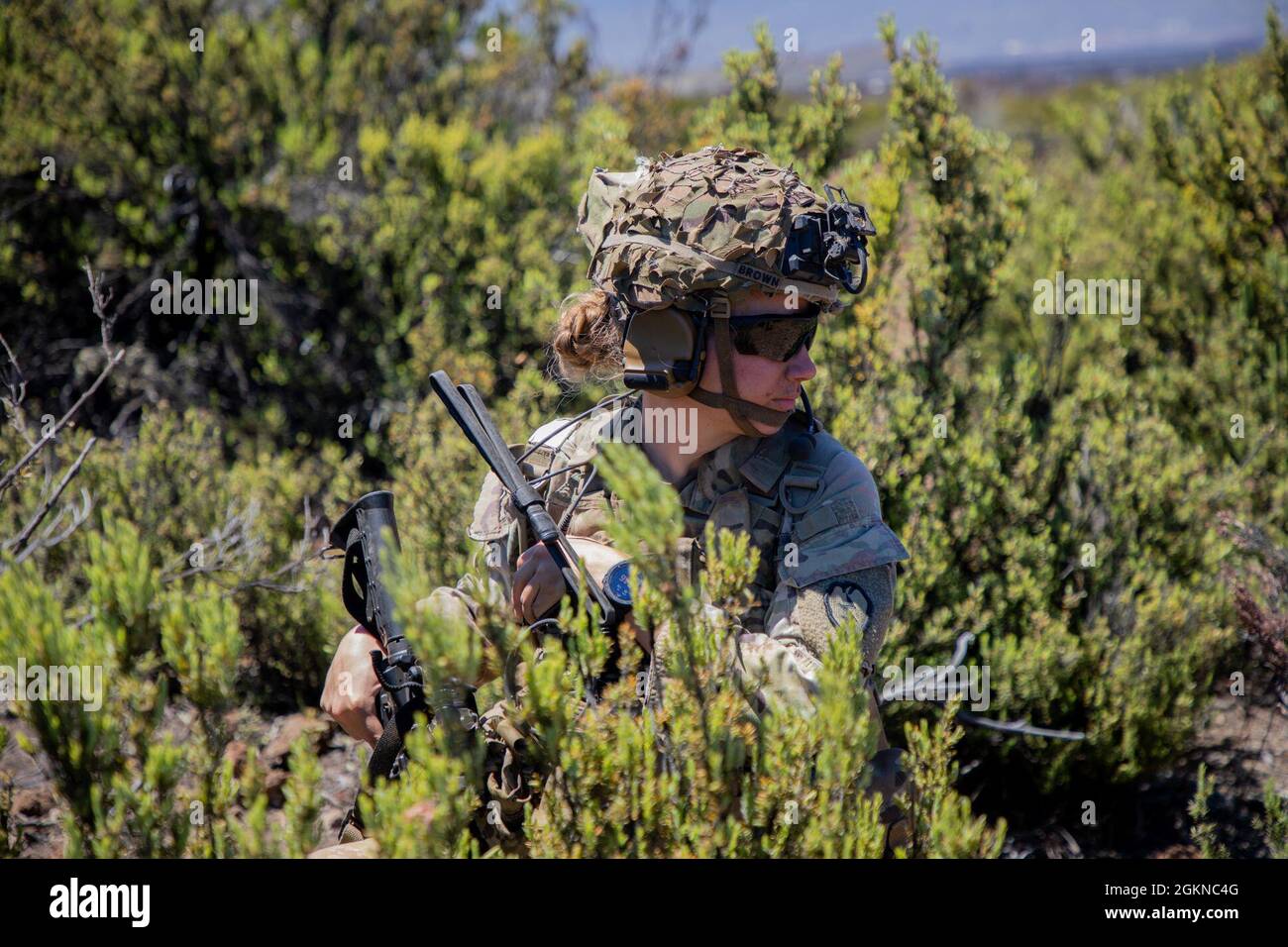2nd Lt. Kelly Brown, a platoon leader assigned to 3rd Squadron, 4th ...