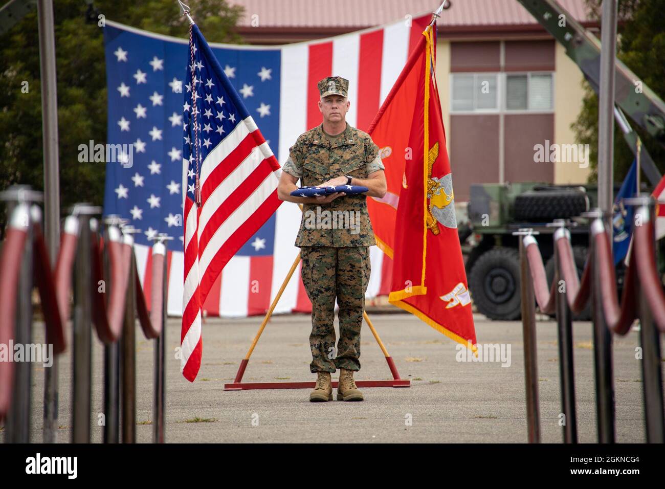 U.S. Marine Corps Chief Warrant Officer 5 Brian Hough retires after 30 ...