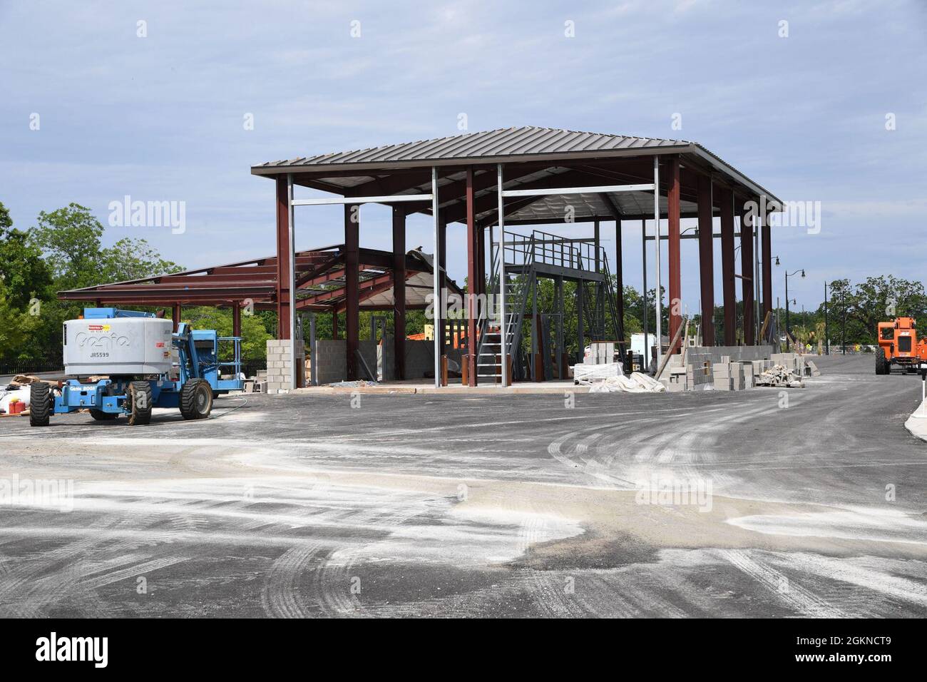 The construction for the new Division Street Gate entrance continues at ...