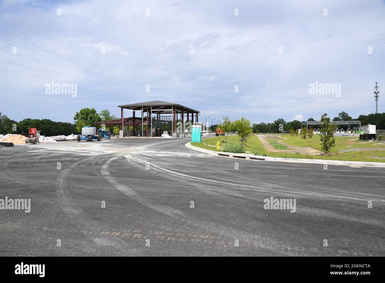 The construction for the new Division Street Gate entrance continues at ...