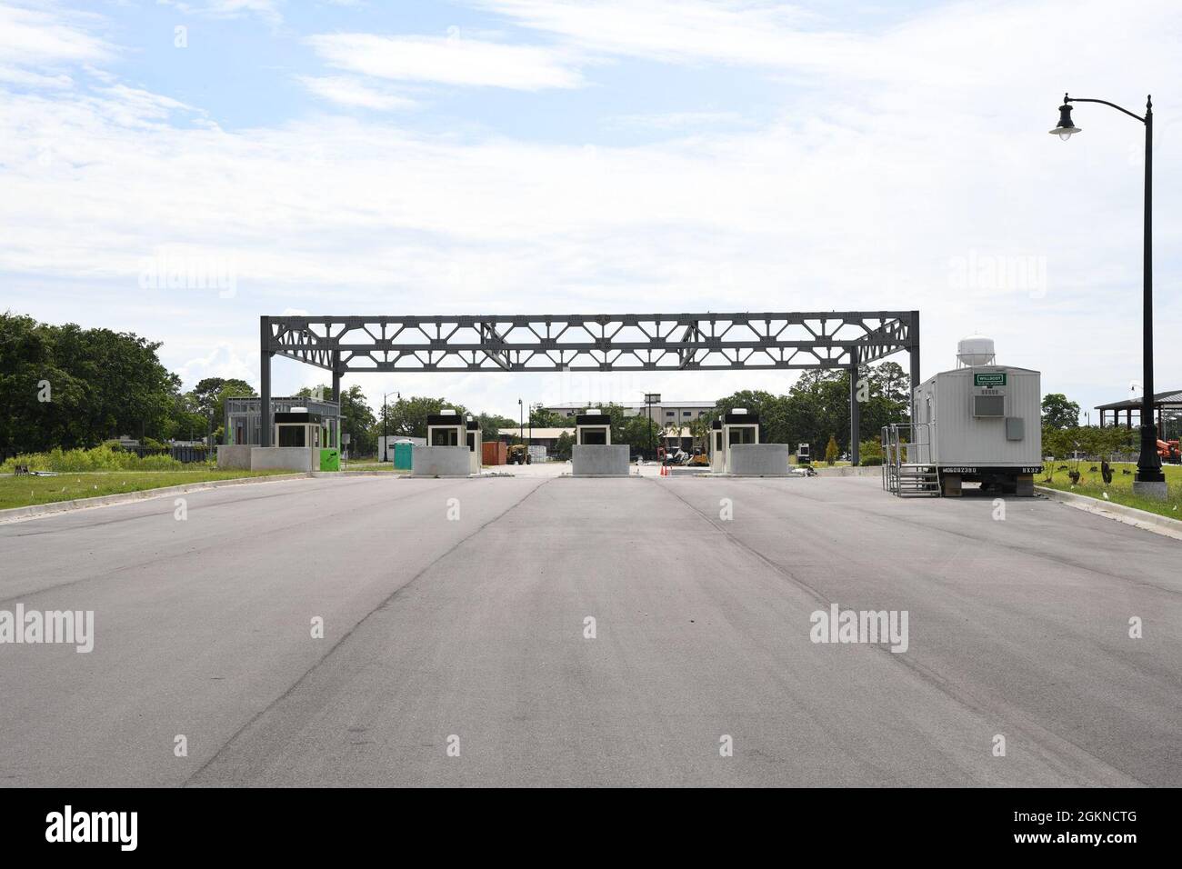 The construction for the new Division Street Gate entrance continues at ...
