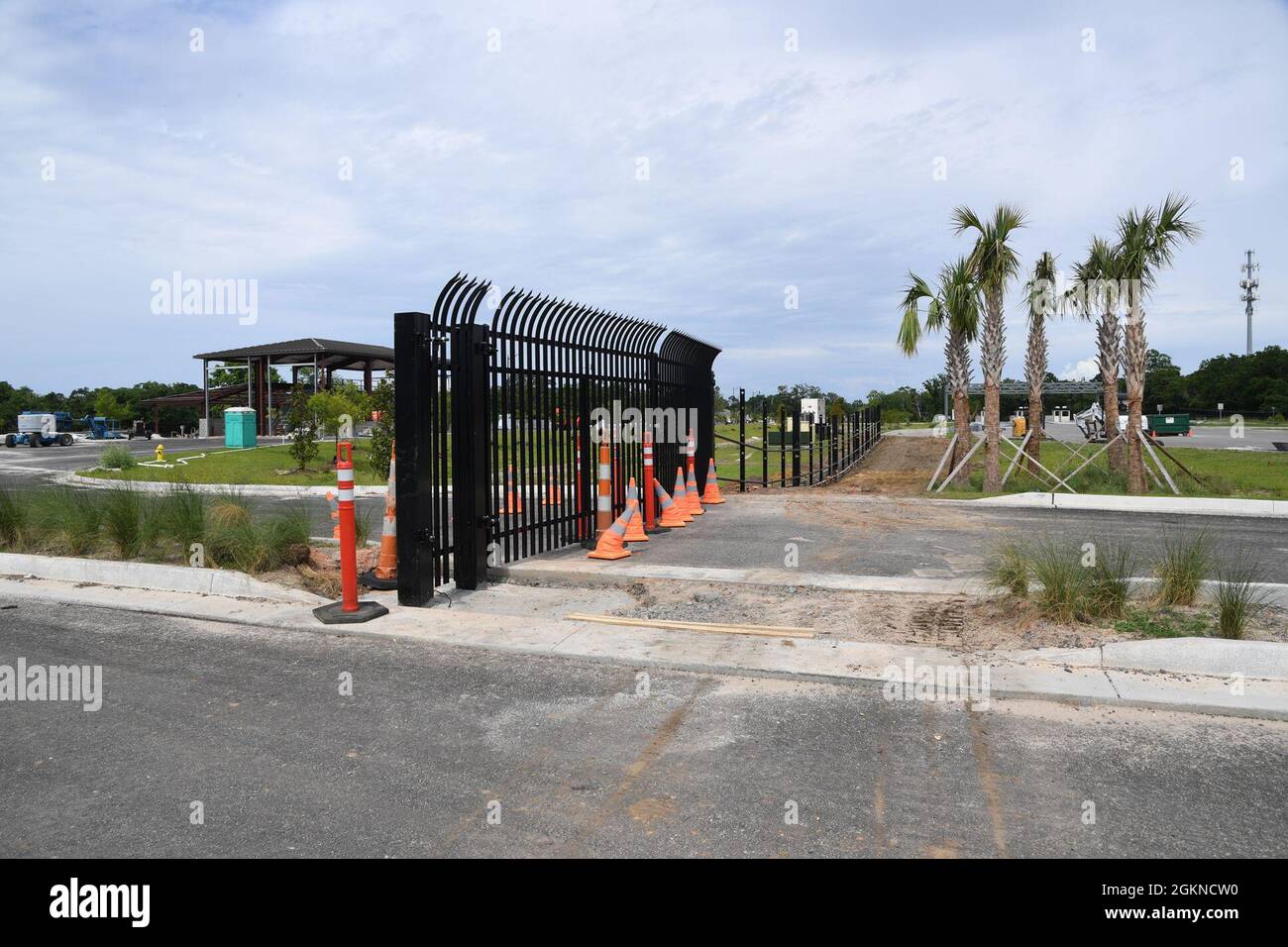 The construction for the new Division Street Gate entrance continues at ...