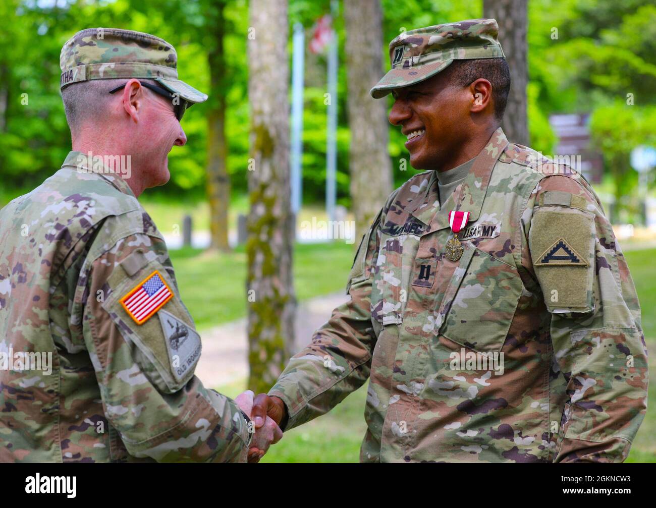 The Commander of the Joint Multinational Readiness Center (JMRC), Col ...